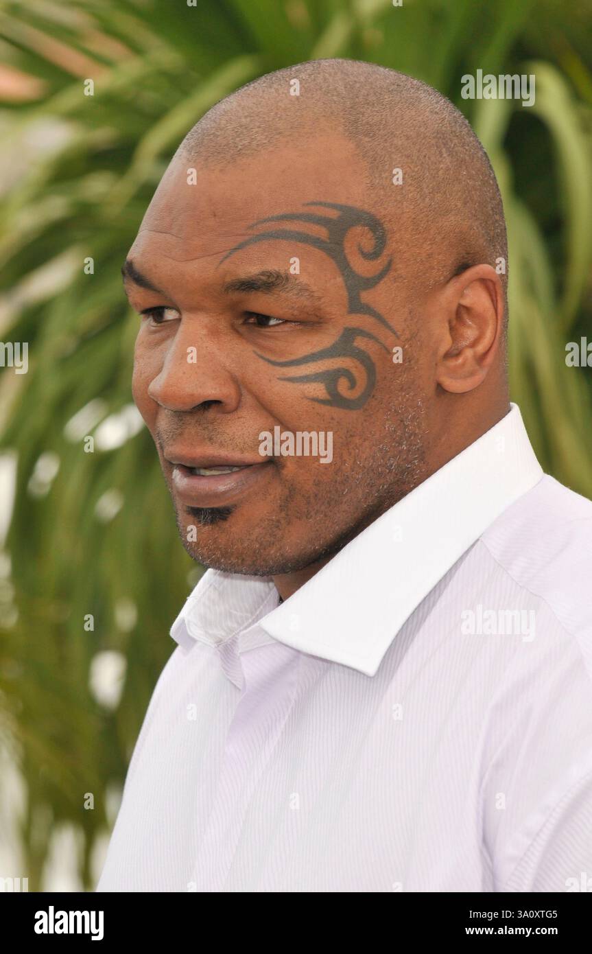 MIKE TYSON."Tyson" film photocall (a film by James Toback).61st Cannes ...