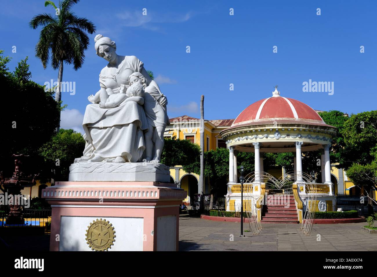 Monument to the Mother with the music pavilion in the background in ...