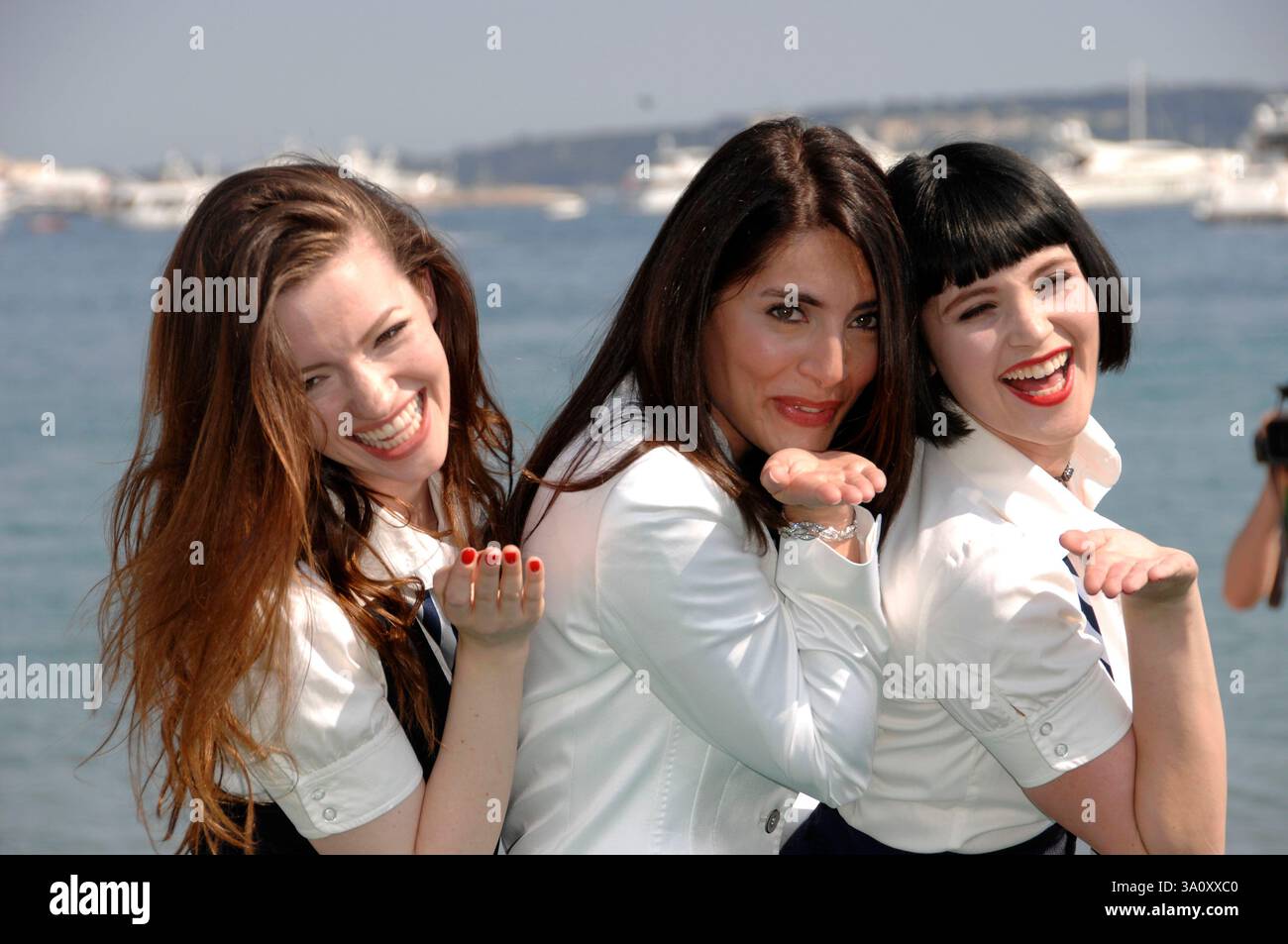 GEMMA ARTERTON, CATERINA MURINO, TALULAH RILEY."St Trinian's" photocall ...