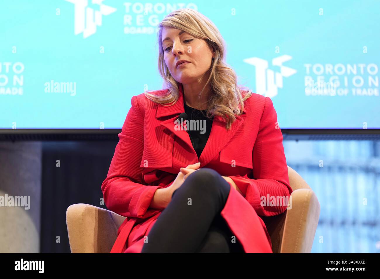 Foreign Affairs Minister Melanie Joly speaks at the Toronto Region ...
