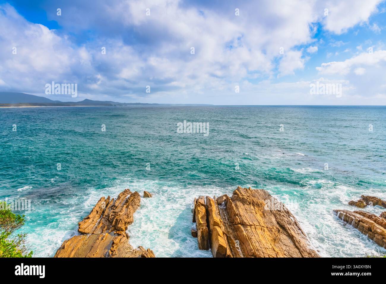 Scenic views over the sea from Sunrise Point next to the Breakwall and ...