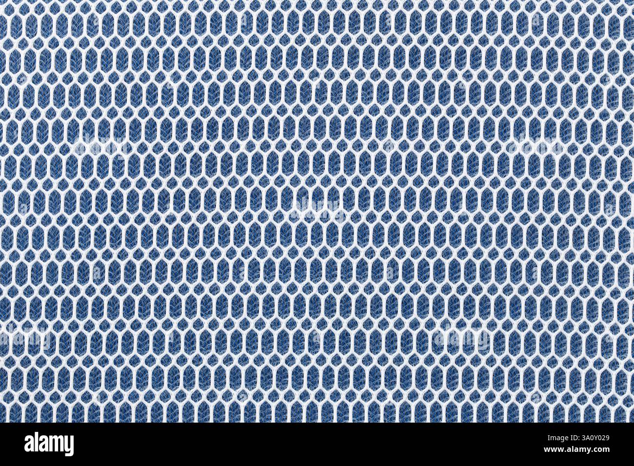 Filter sheet has features a detailed honeycomb pattern in blue and ...