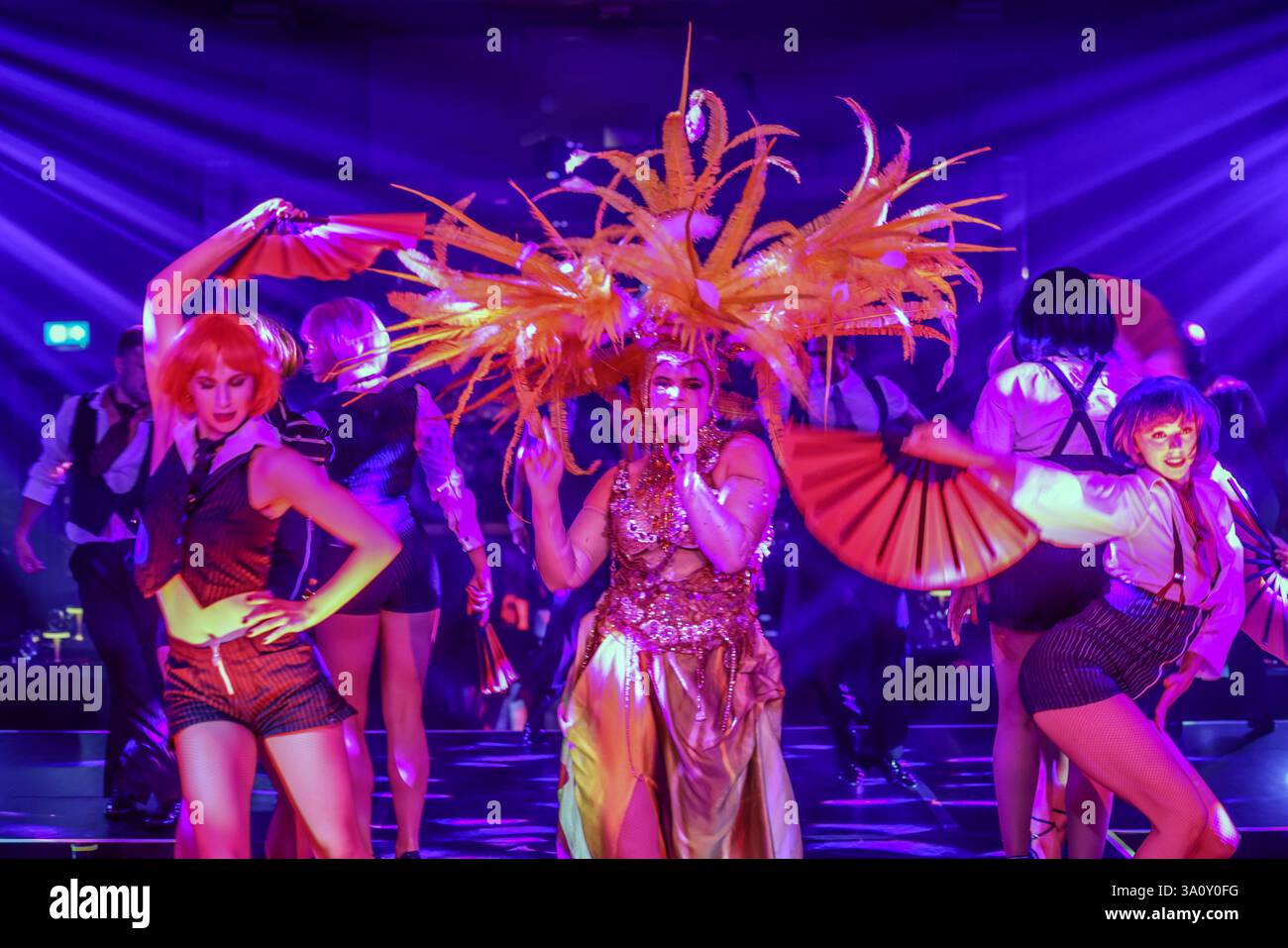 the London Cabaret Club, London, UK. 05th Mar, 2025. The whole cast at ...