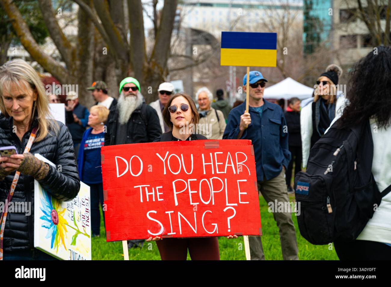 Do you hear the people sing sign hi-res stock photography and images ...