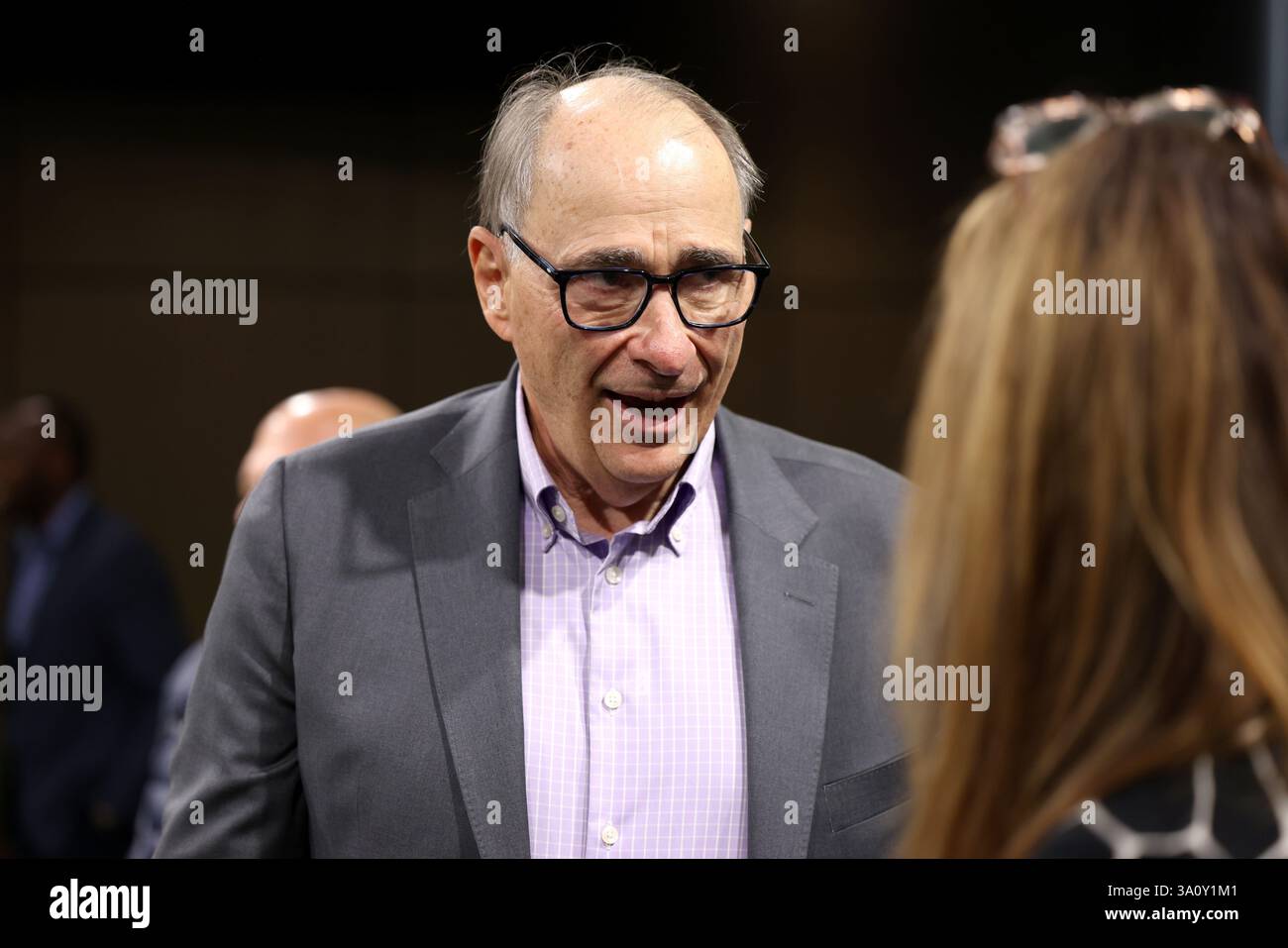 March 5, 2025, Tempe, Arizona, USA: DAVID AXELROD speaking at a ...