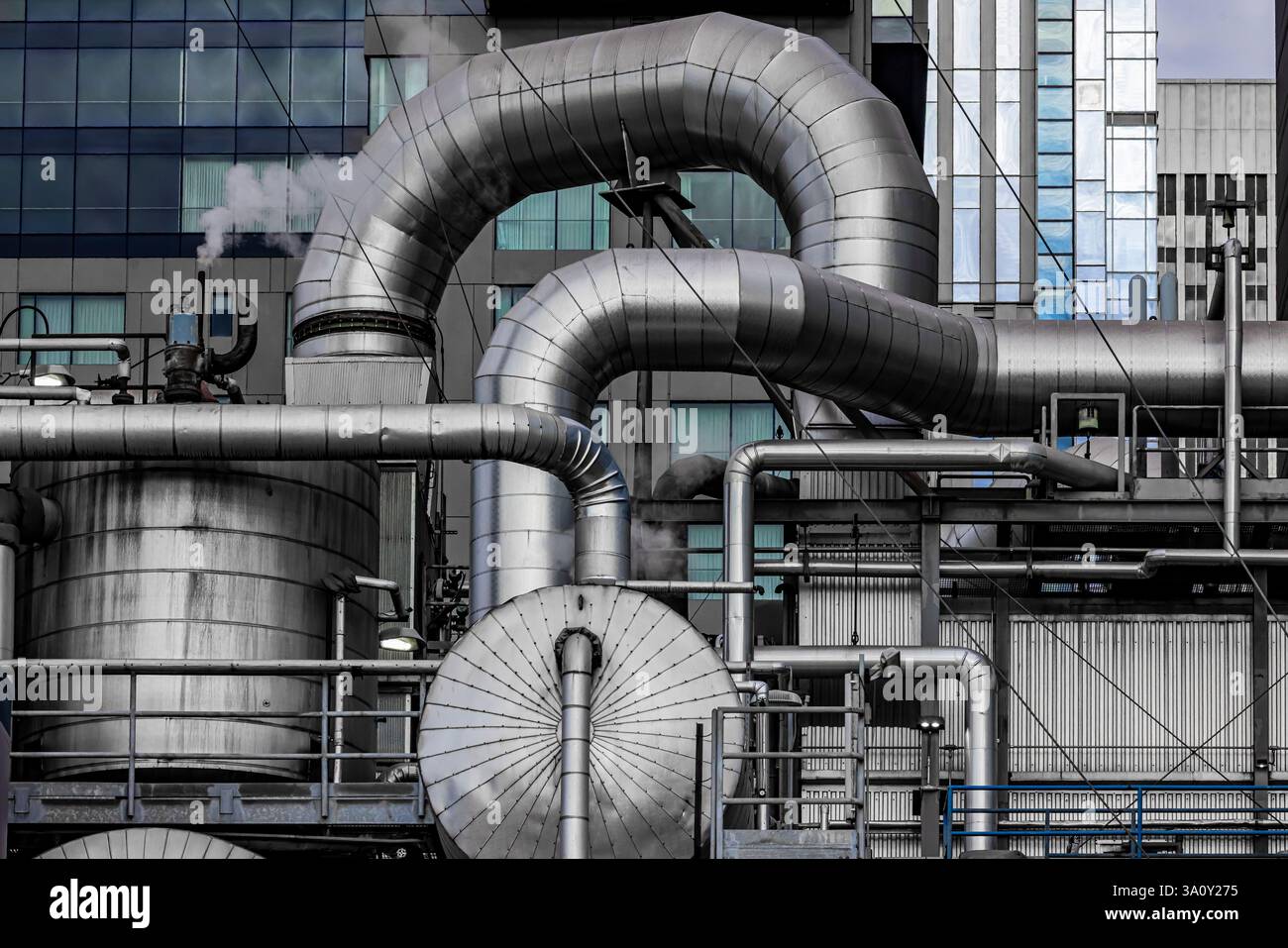 Steam plant looking very steampunk in downtown Seattle, Washington ...