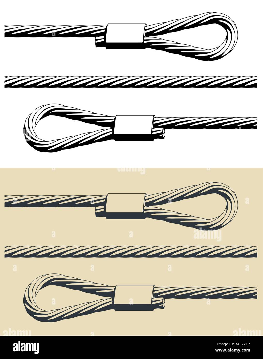 Heavy steel cable Stock Vector Images - Alamy