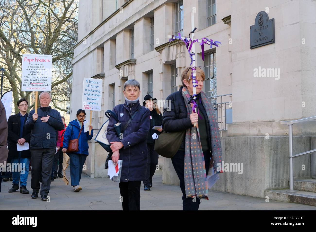 London, UK. 5th March, 2025. Christians from Pax Christi, Christian CND ...