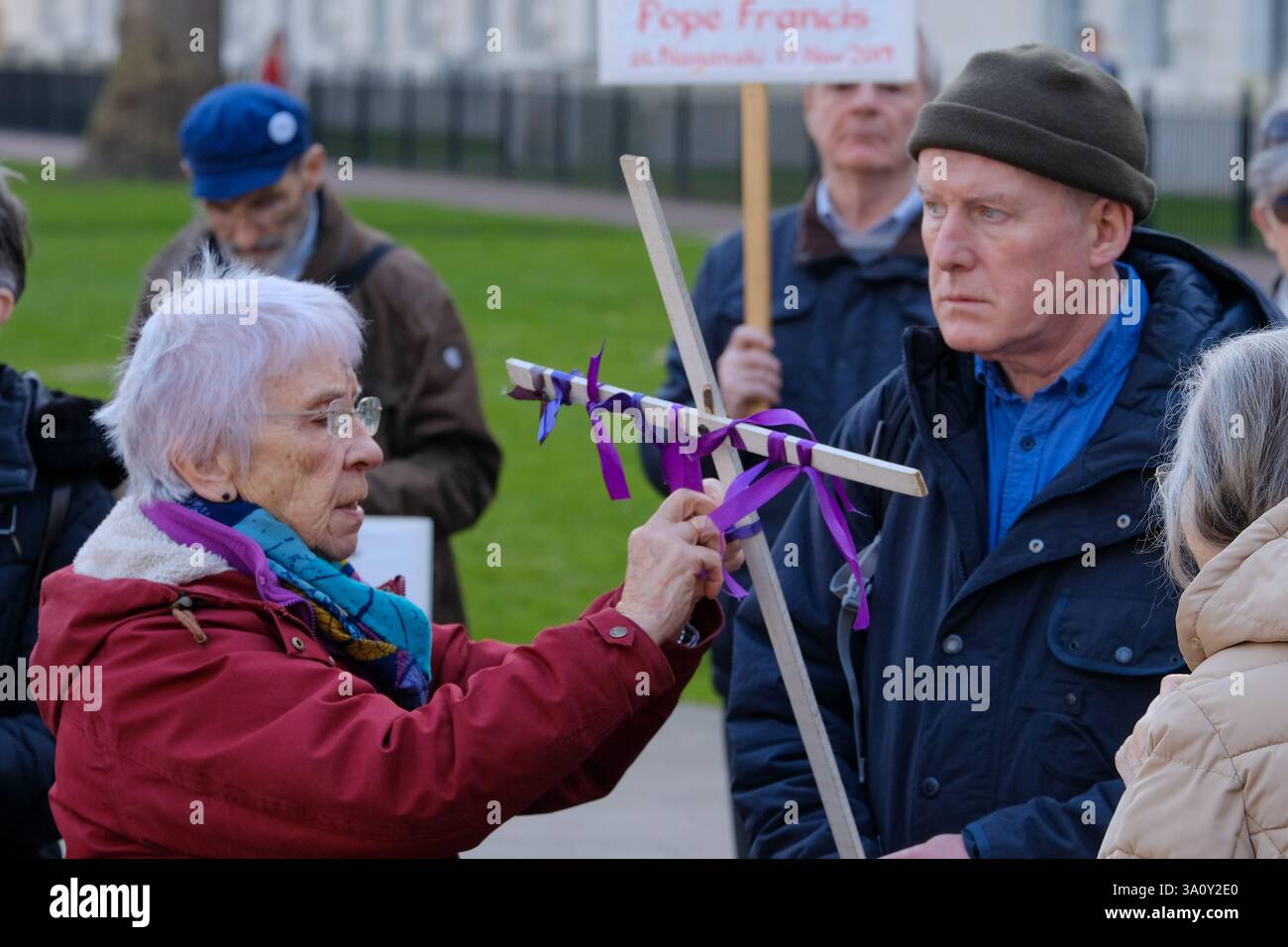 London, UK. 5th March, 2025. Christians from Pax Christi, Christian CND ...