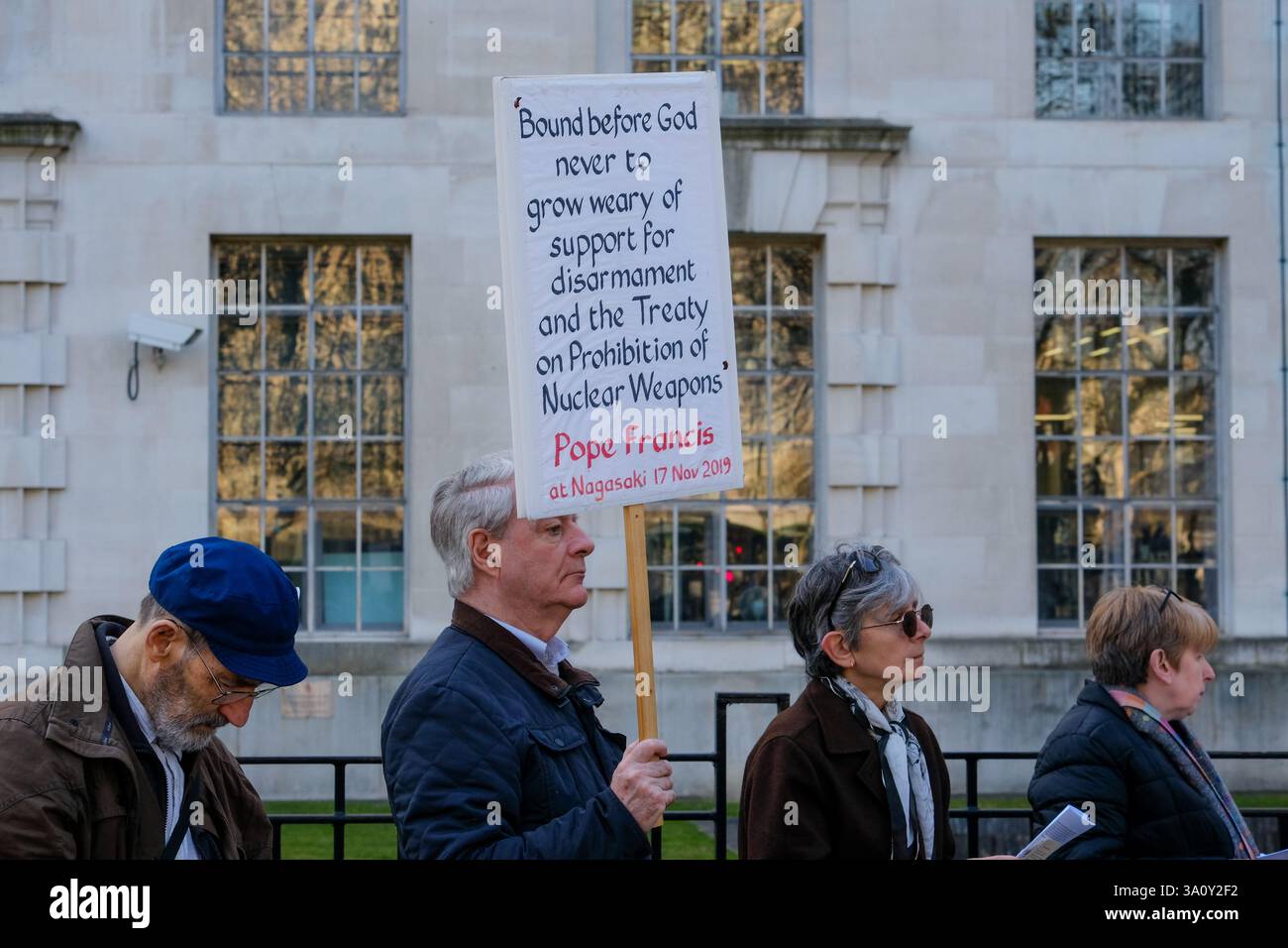 London, UK. 5th March, 2025. Christians from Pax Christi, Christian CND ...