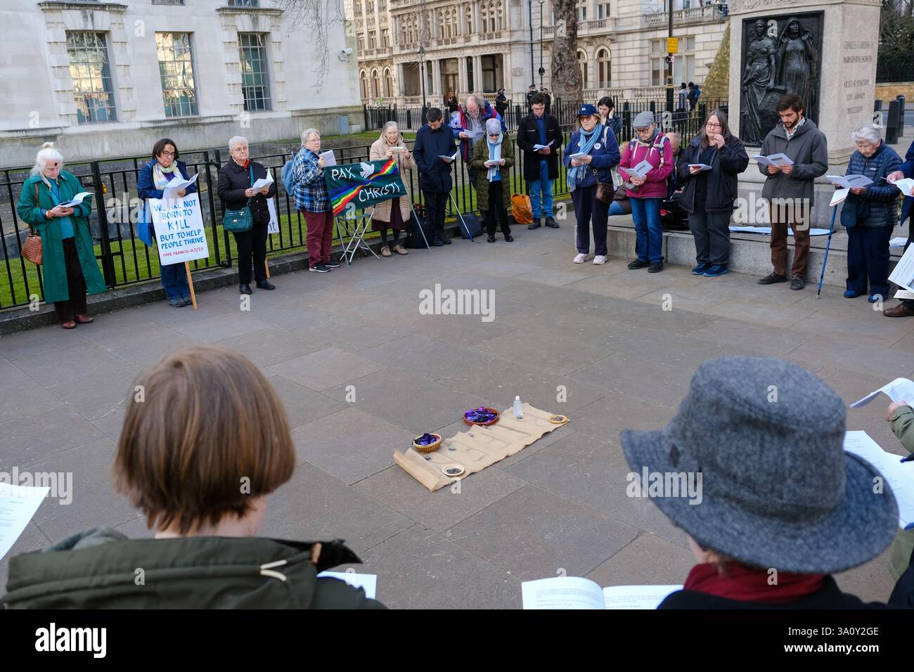 London, UK. 5th March, 2025. Christians from Pax Christi, Christian CND ...