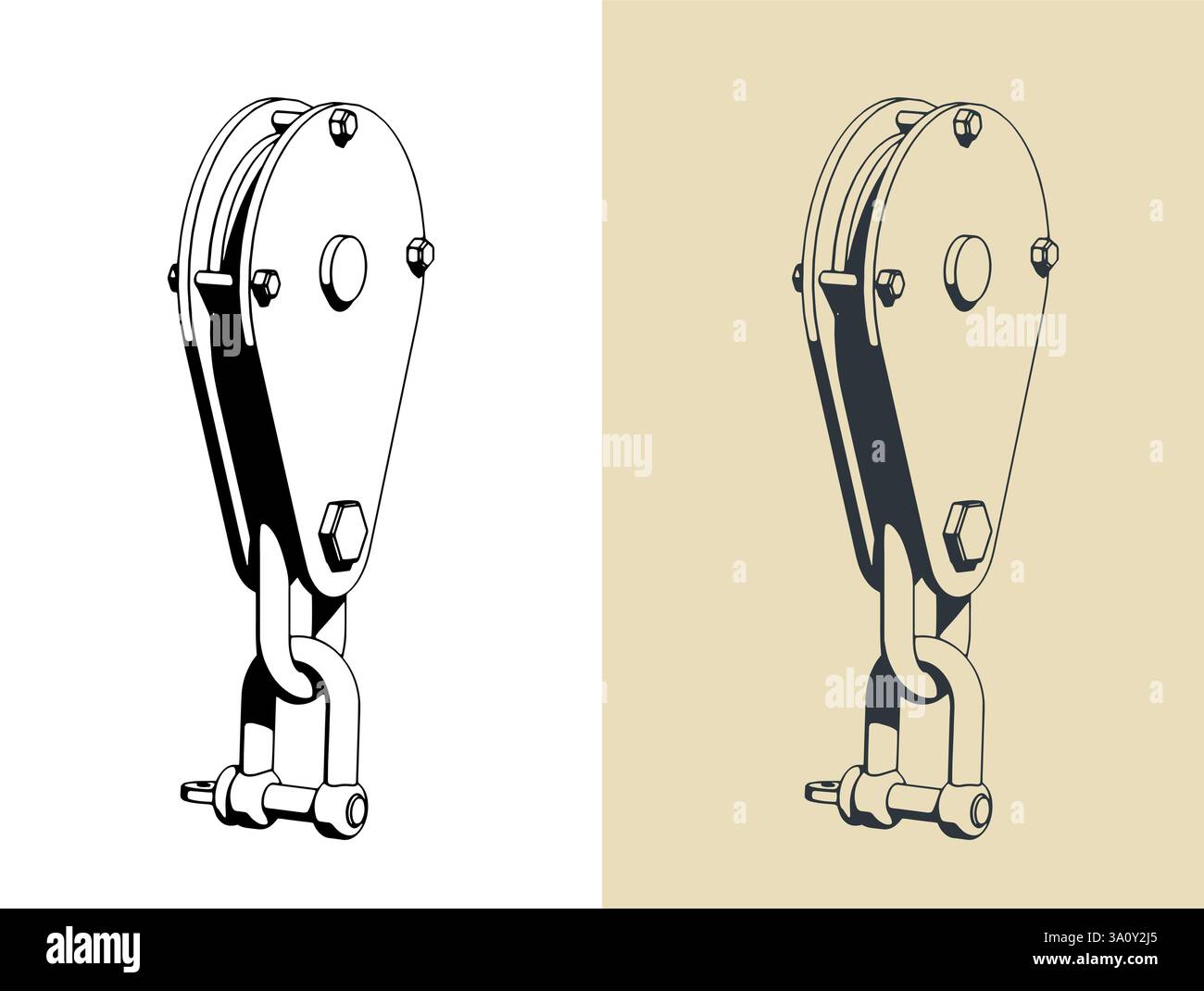 Suspended rigging Stock Vector Images - Alamy