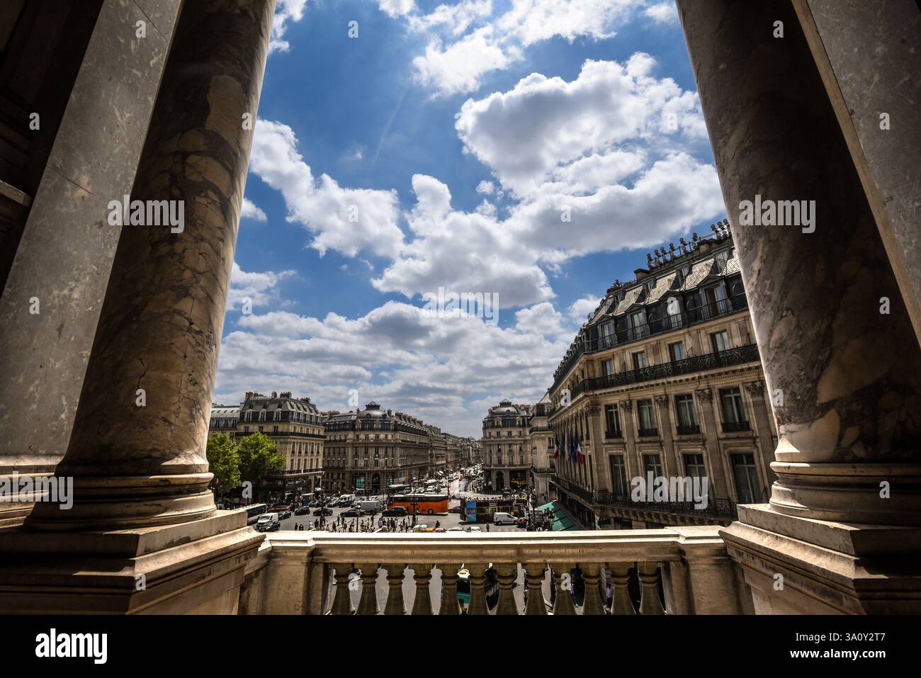 Classic Haussmannian Architecture Viewed from Opéra Garnier’s Balcony ...
