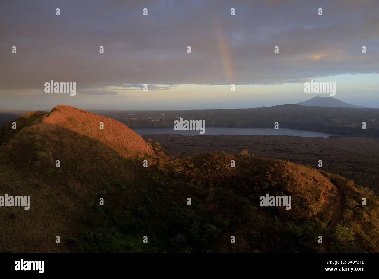Extinct volcano inside of Masaya Volcano National Park.Masaya,Nicaragua ...