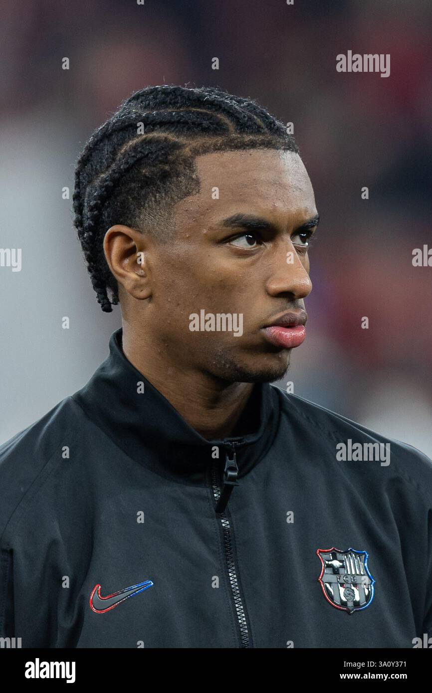 March 05, 2025. Lisbon, Portugal. Barcelona's defender from Spain Alex ...