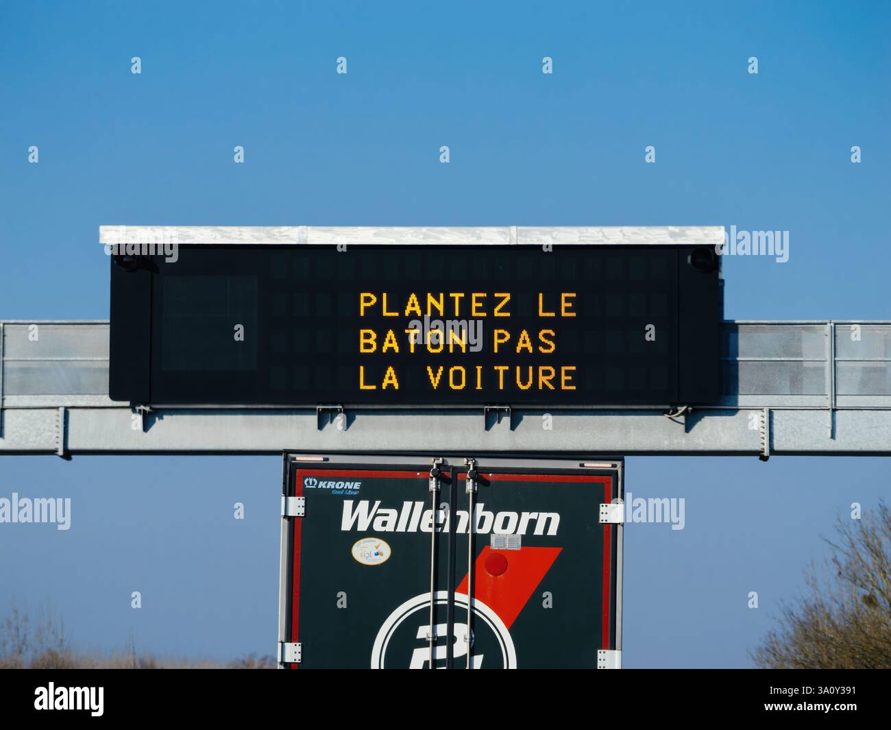 Paris, France - Feb 18, 2025: French traffic sign displays a unique ...