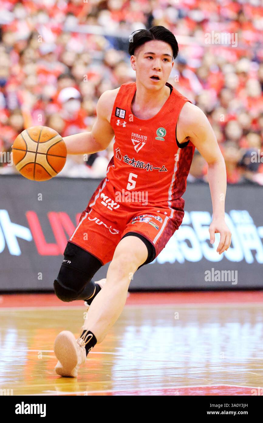 Chiba, Japan. 5th Mar, 2025. Riku Segawa (Jets) Basketball : 2024-25 B ...
