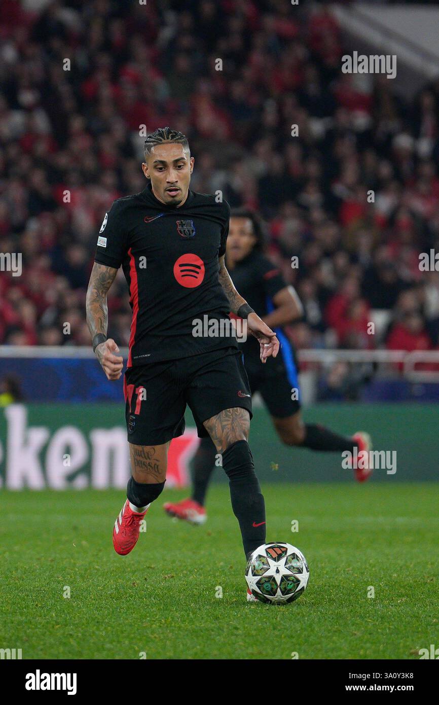 Raphael Dias Belloli (Raphinha) of FC Barcelona in action during UEFA ...
