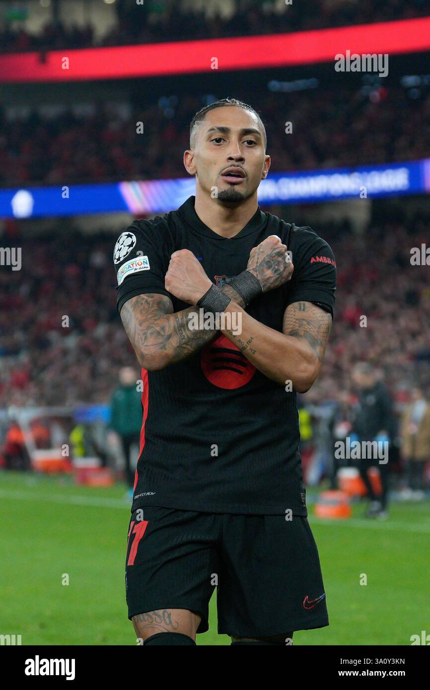 Lisbon, Portugal. 05th Mar, 2025. Raphael Dias Belloli (Raphinha) of FC ...