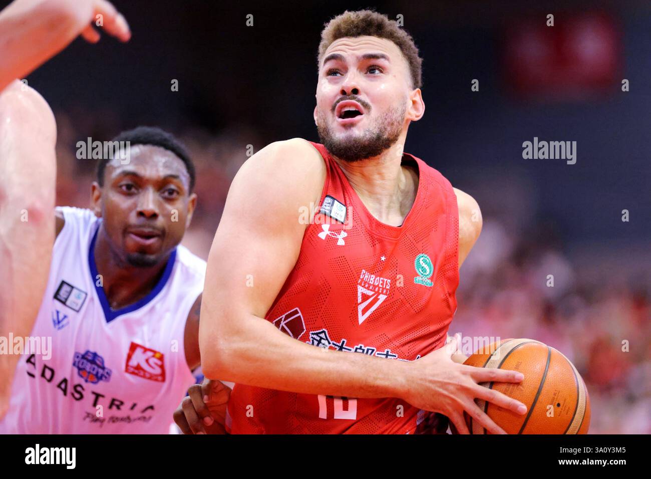 Chiba, Japan. 5th Mar, 2025. (L-R) Robert Franks (Robots), D.J.Hogg ...