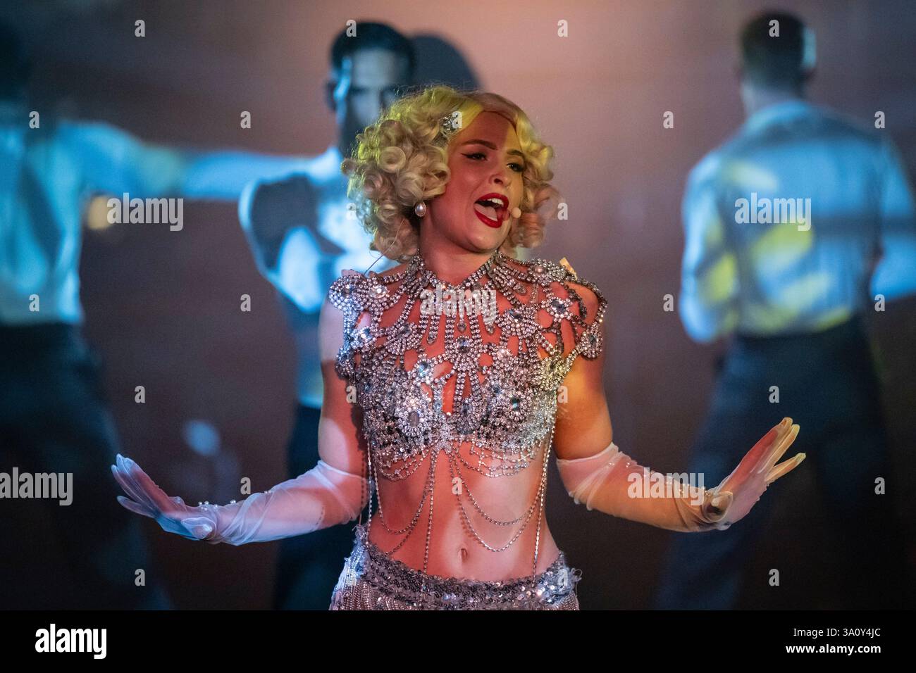 London, UK. 5 March 2025. The cast at a photocall for ‘Roxie Rocks ...