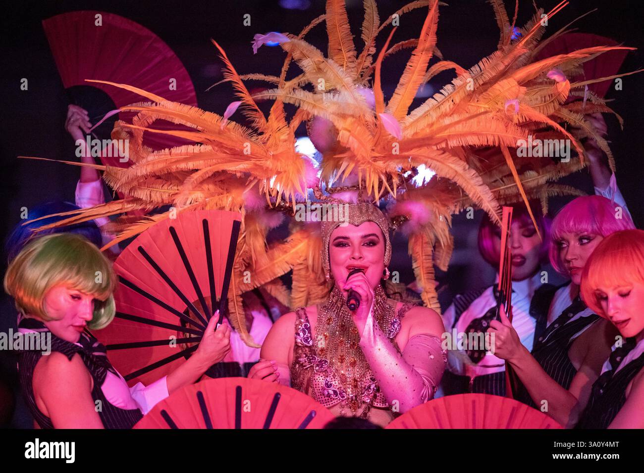 London, UK. 5 March 2025. The cast at a photocall for ‘Roxie Rocks ...
