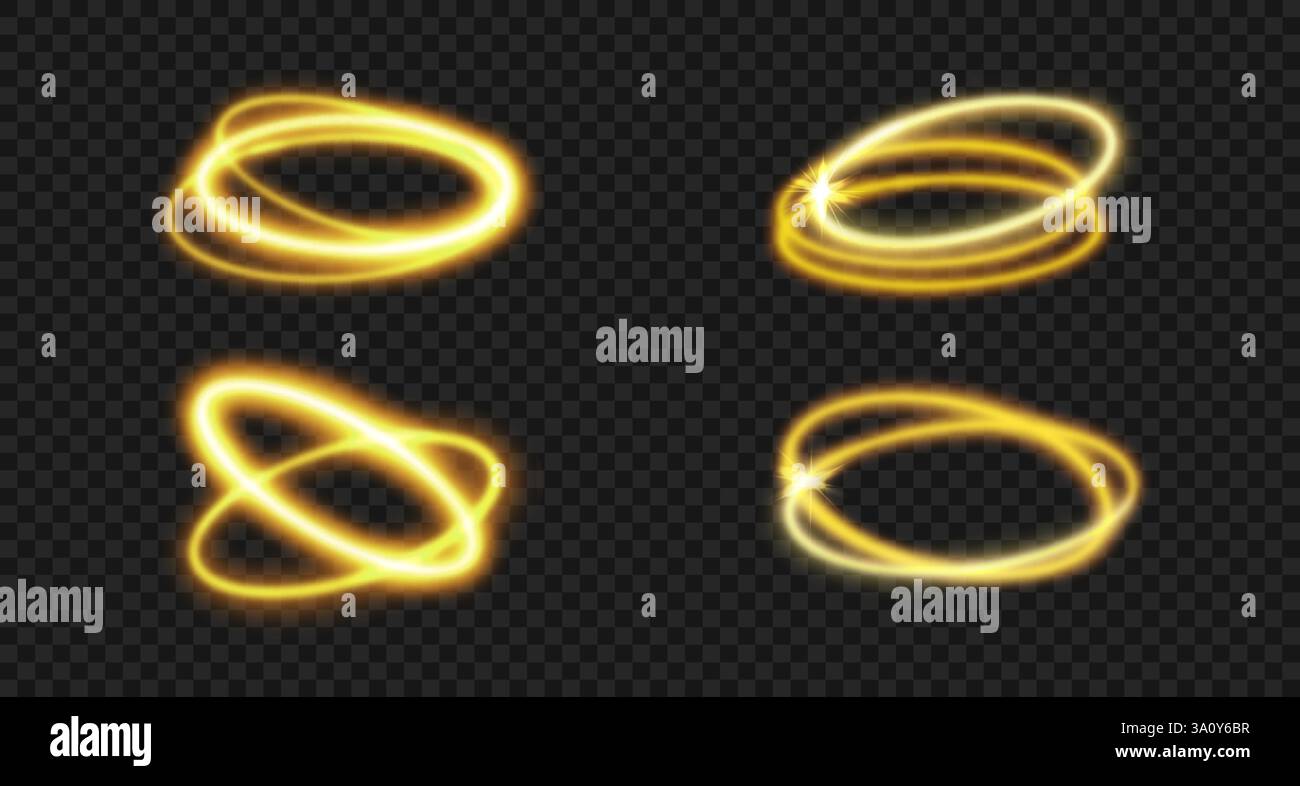 Yellow optical lens flare effect Stock Vector Images - Alamy