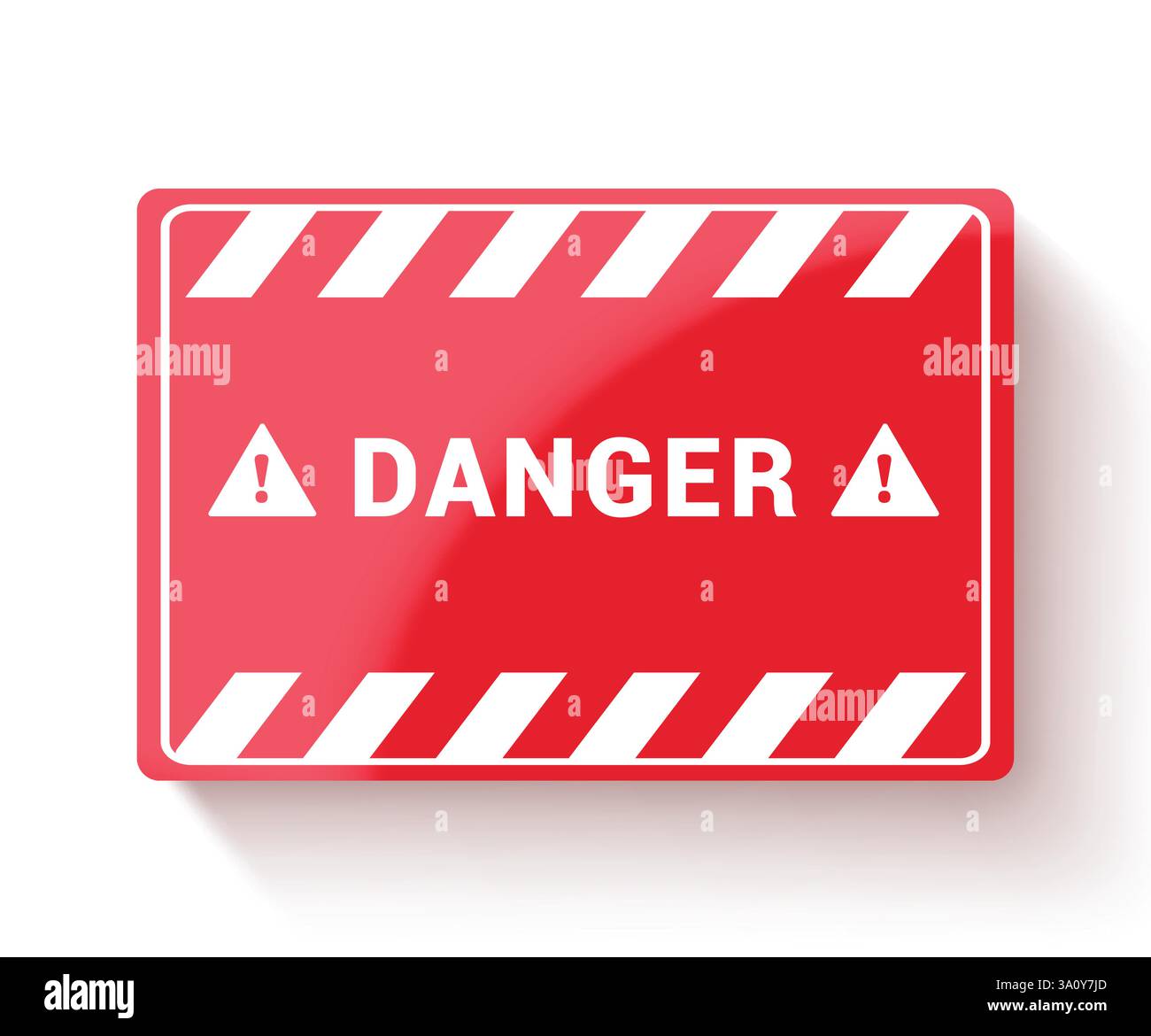 Danger warning sign icon clipart. Red signboard with risk hazard and ... Danger warning sign icon clipart. Red signboard with risk hazard and ...