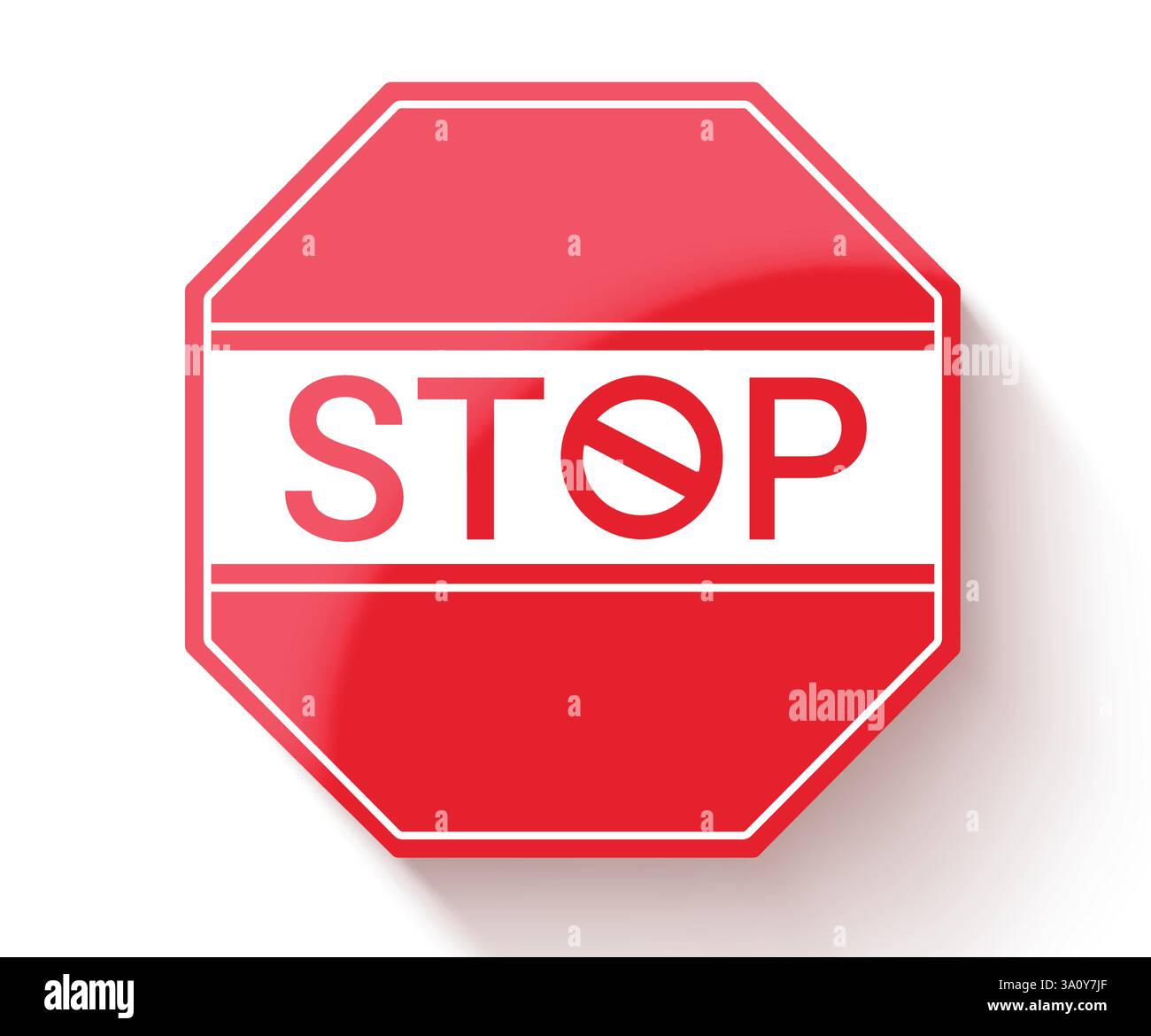 Stop sign icon clipart. Stop warning signages clip art in red signboard ...