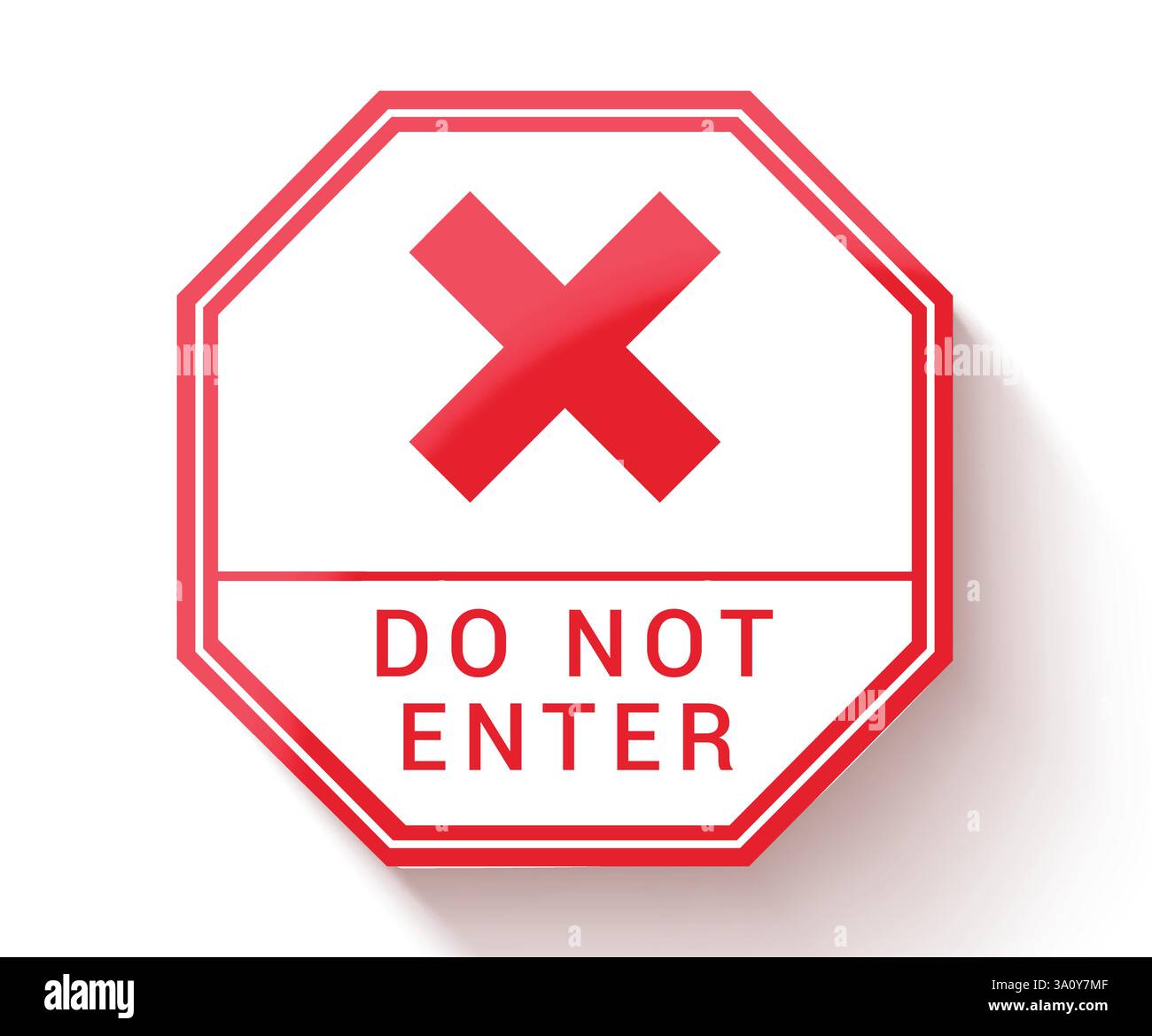 Do not enter sign icon clipart. No entry symbol clip art in red octagon ...