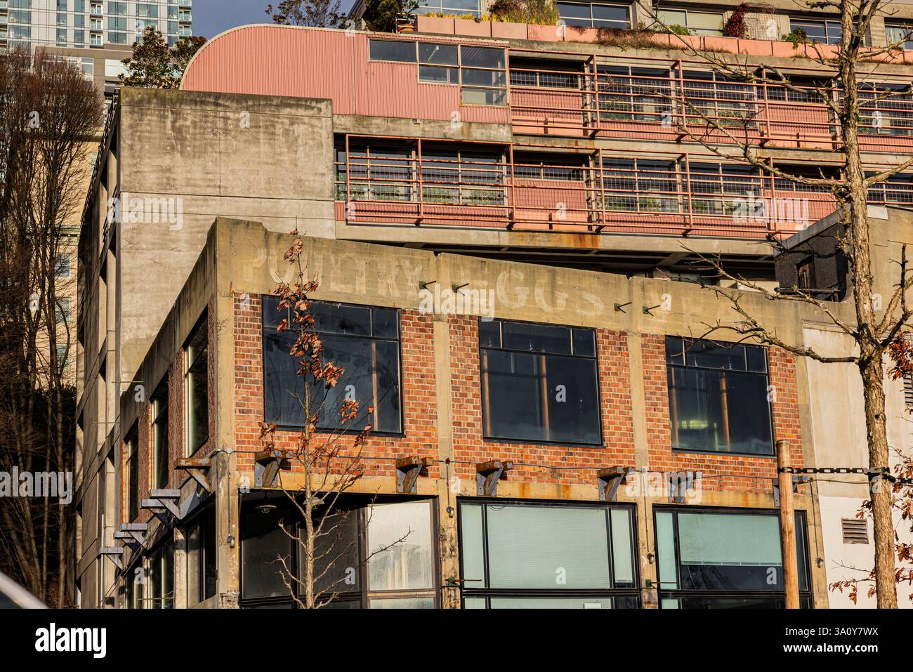 Vintage ghost sign for poultry, eggs, and veal in Seattle, Washington ...