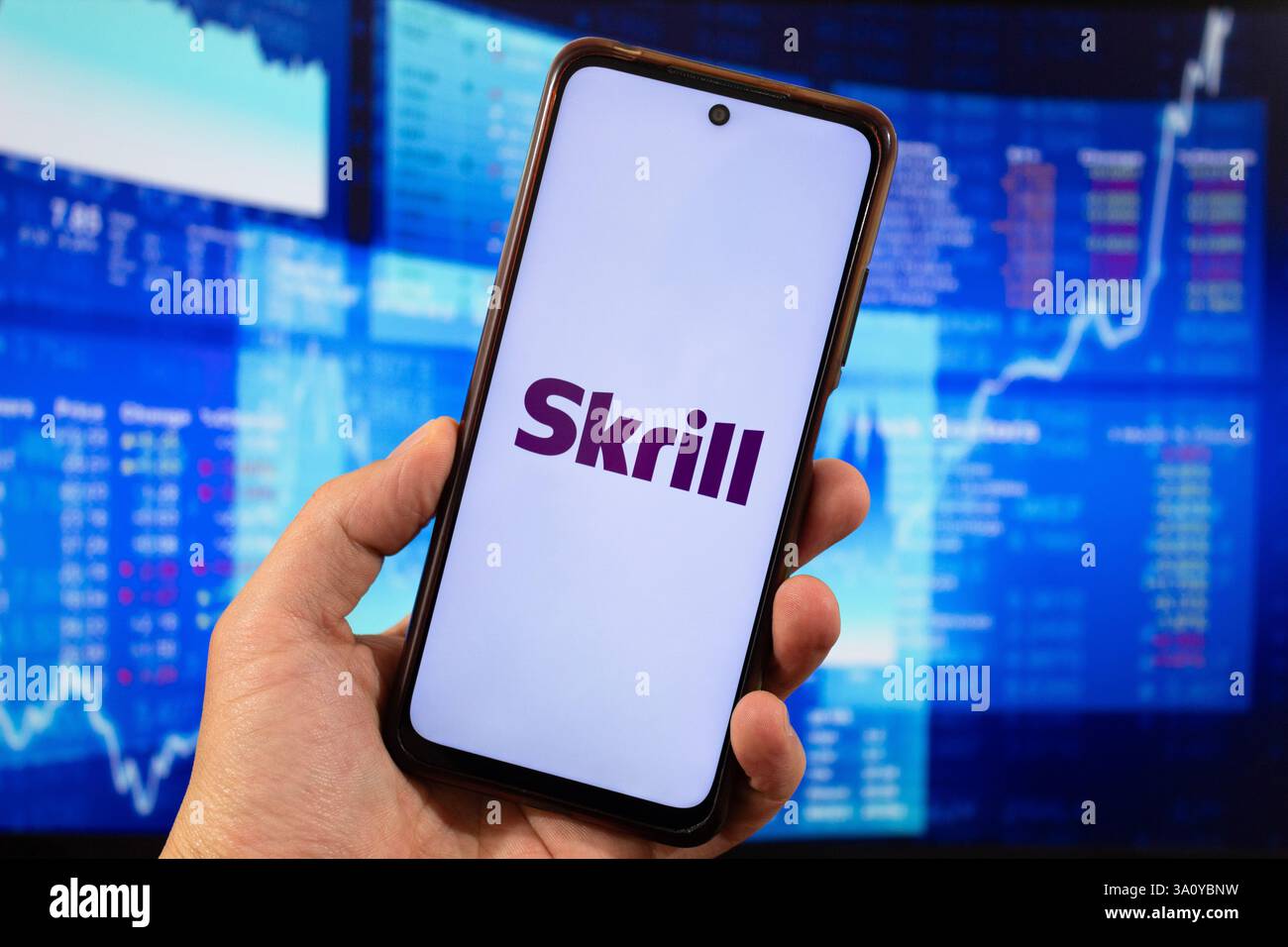 BOGOTA, COLOMBIA - MARCH 05 OF 2025 Close up to a male hand holding a ...