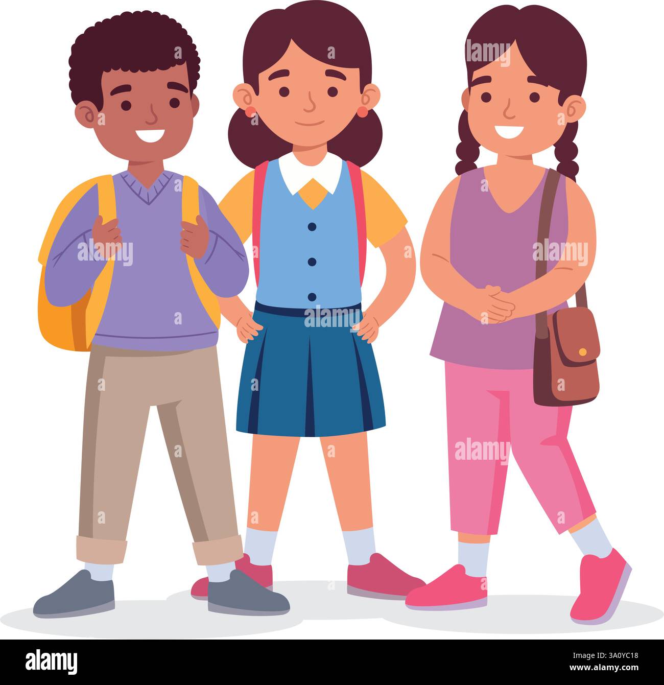 Diverse Students Walking Together Icon Stock Vector Image & Art - Alamy