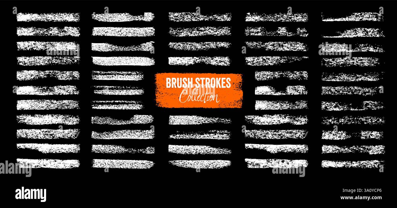 Grunge brush strokes, lines, ink smudges, hand-drawn scribble shapes ...