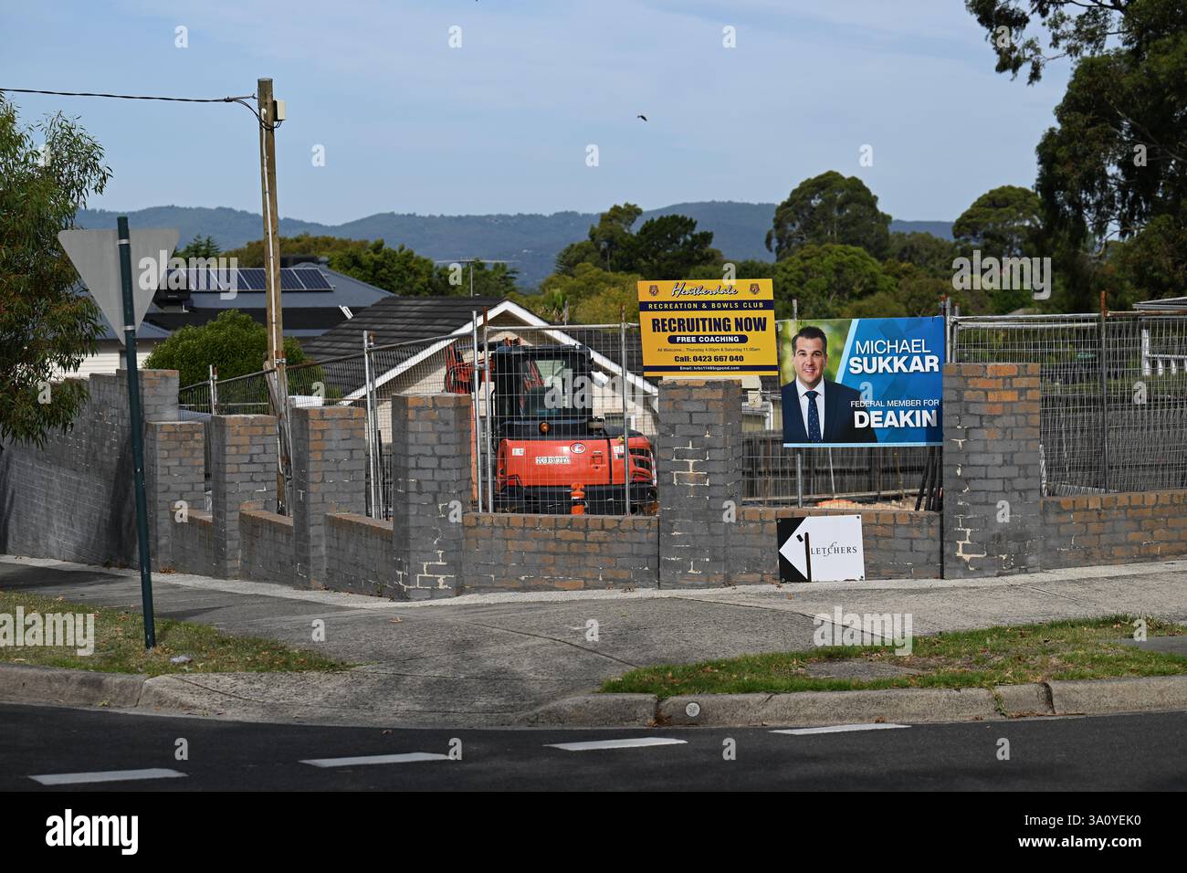 Melbourne, Australia. 26th Feb, 2025. Signage of Michael Sukkar MP, the ...