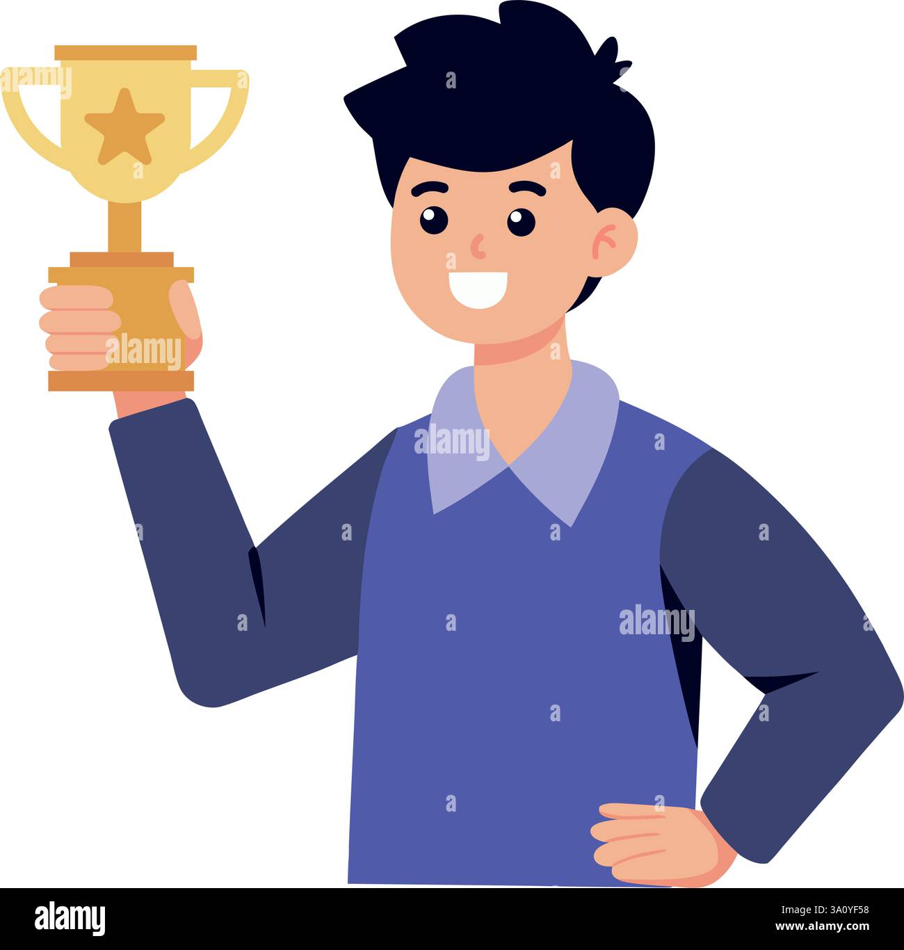 Student Leader with Trophy Stock Vector Image & Art - Alamy