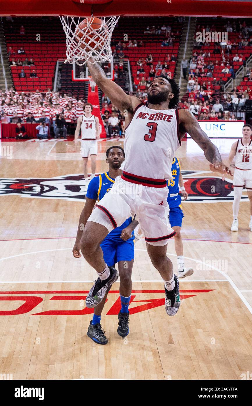 Raleigh, NC, USA. 05th Mar, 2025. North Carolina State Wolfpack guard ...