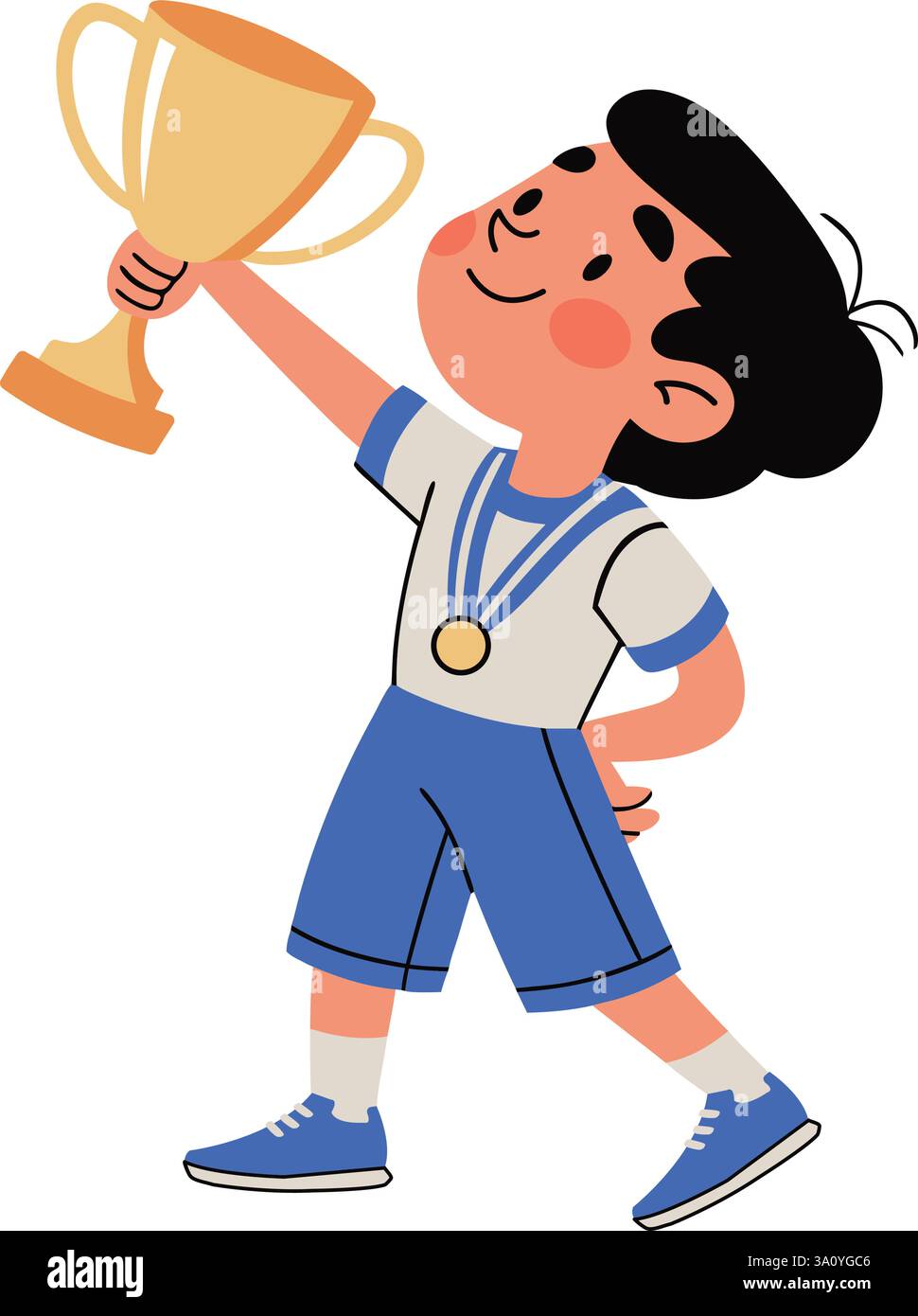 Student Athlete with Trophy Icon Stock Vector Image & Art - Alamy