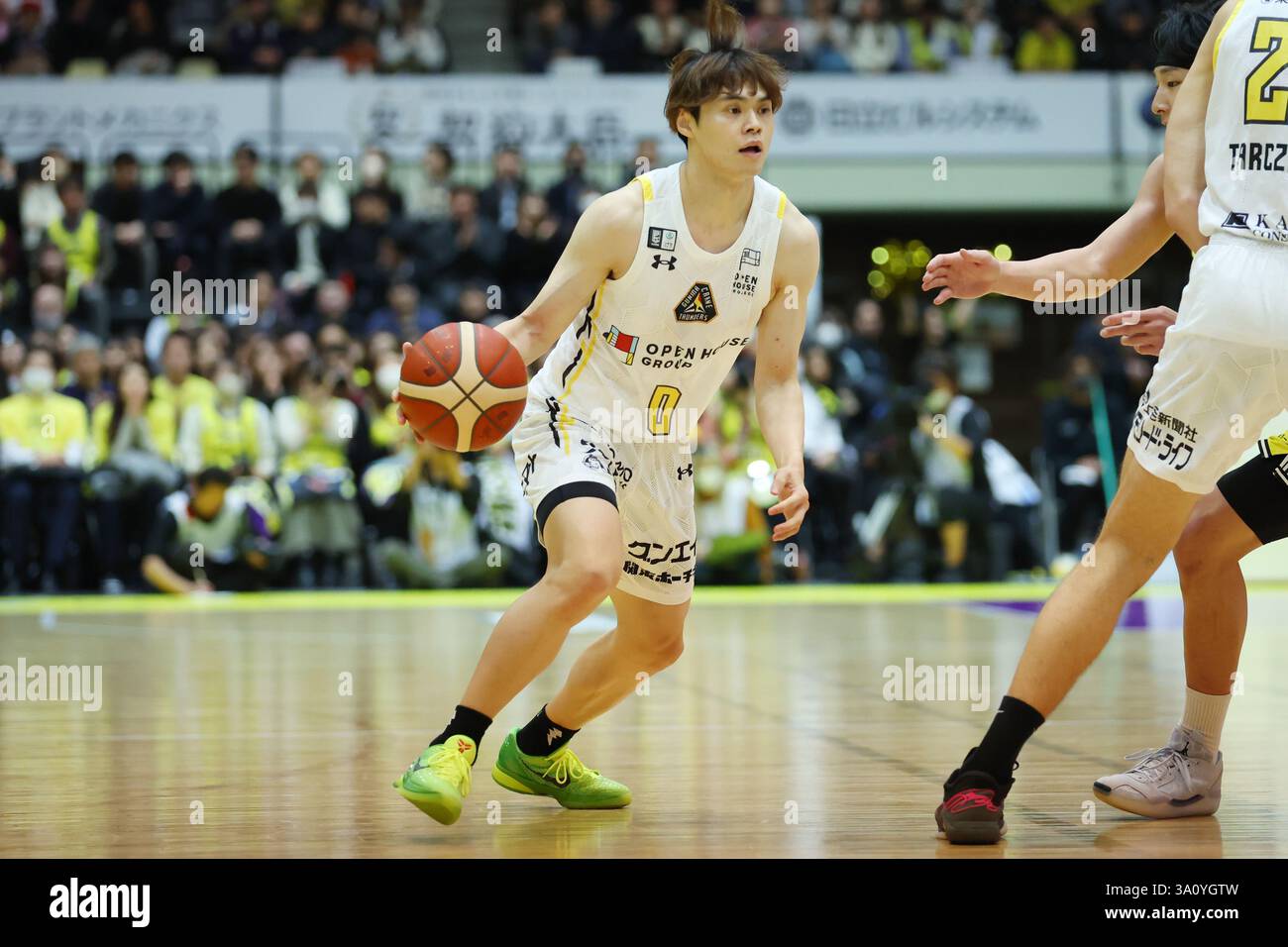 Yuma Fujii (Crane Thunders), MARCH 5, 2025 - Basketball : 2024-25 B ...