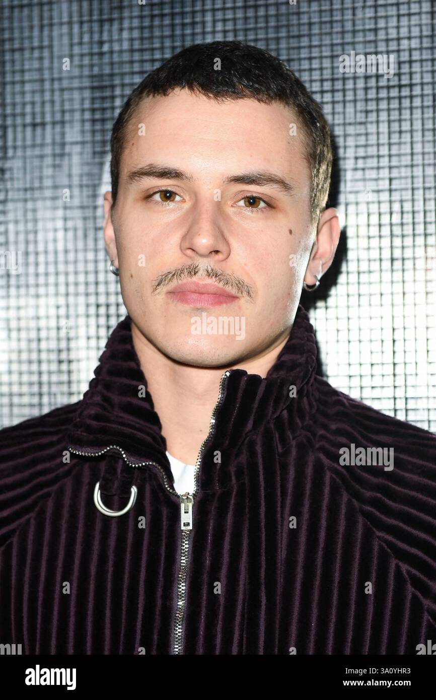 Aron Piper attending the Acne Studios Womenswear Fall/Winter 2025-2026 ...