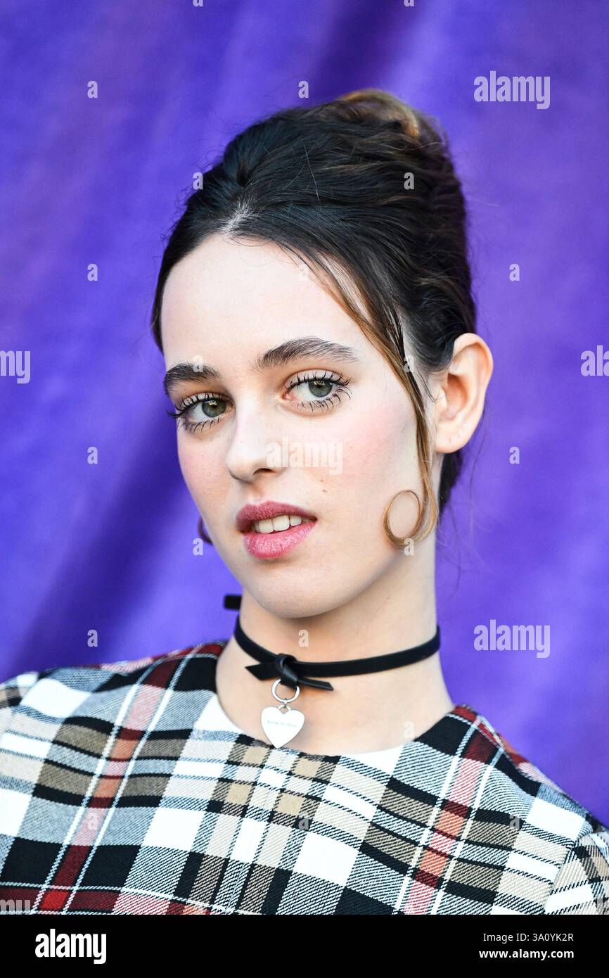 Paris, France. 05th Mar, 2025. Tess Barthelemy attending the Acne ...