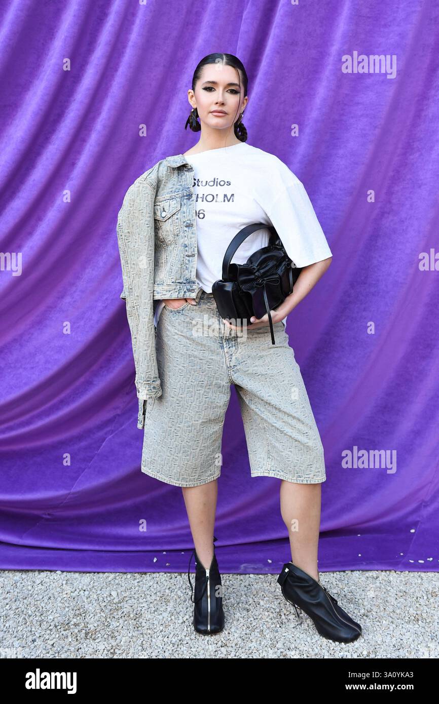 Chiara King attending the Acne Studios Womenswear Fall/Winter 2025-2026 ...