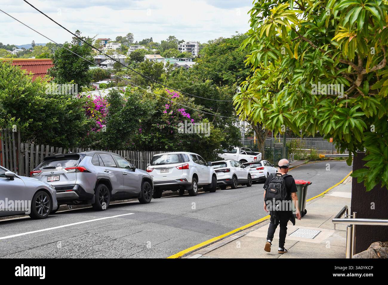 Brisbane, Australia. 18th Feb, 2025. A general view of the suburb of ...