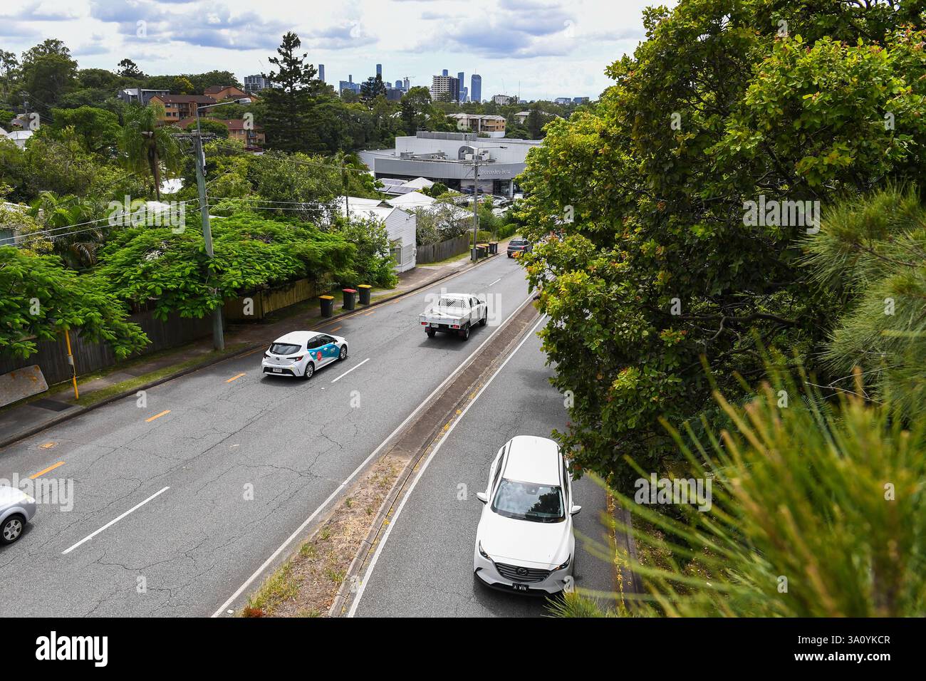 A general view of the suburb of Taringa, looking towards Toowong, in ...