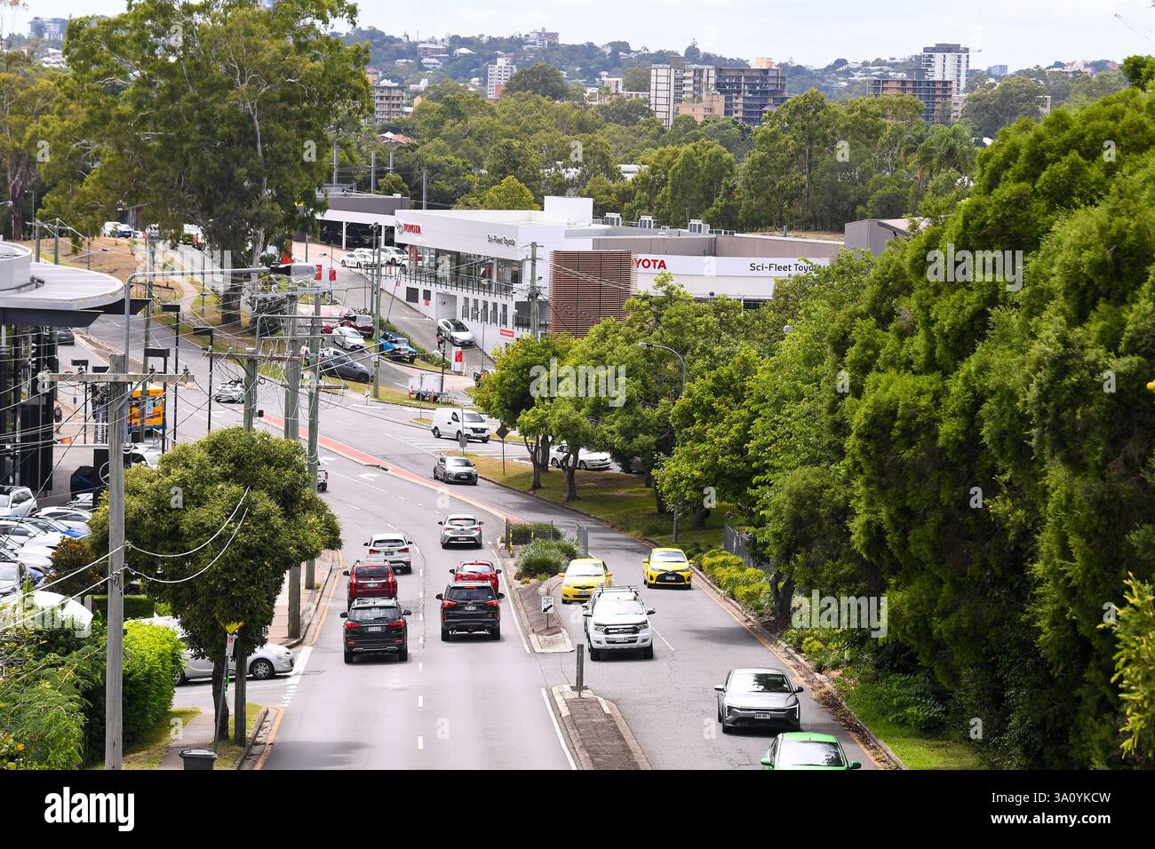 A general view of the suburb of Taringa, looking towards Toowong, in ...