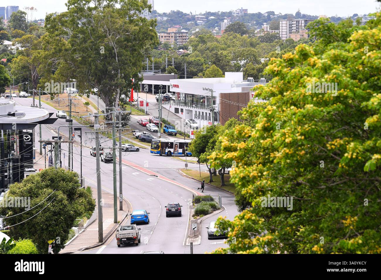 Brisbane, Australia. 18th Feb, 2025. A general view of the suburb of ...
