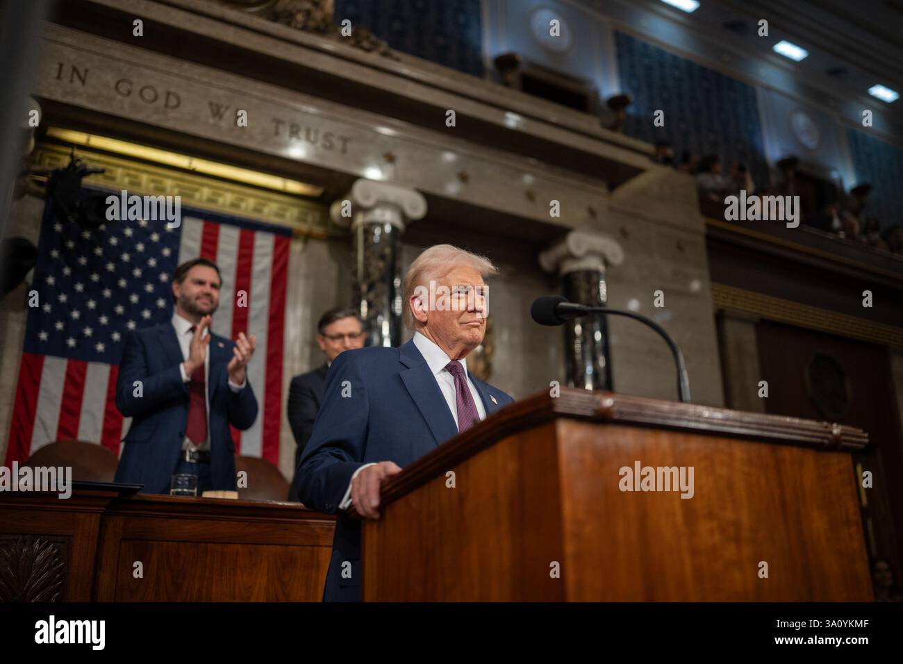 President Donald Trump delivers his Joint address to Congress, Tuesday ...