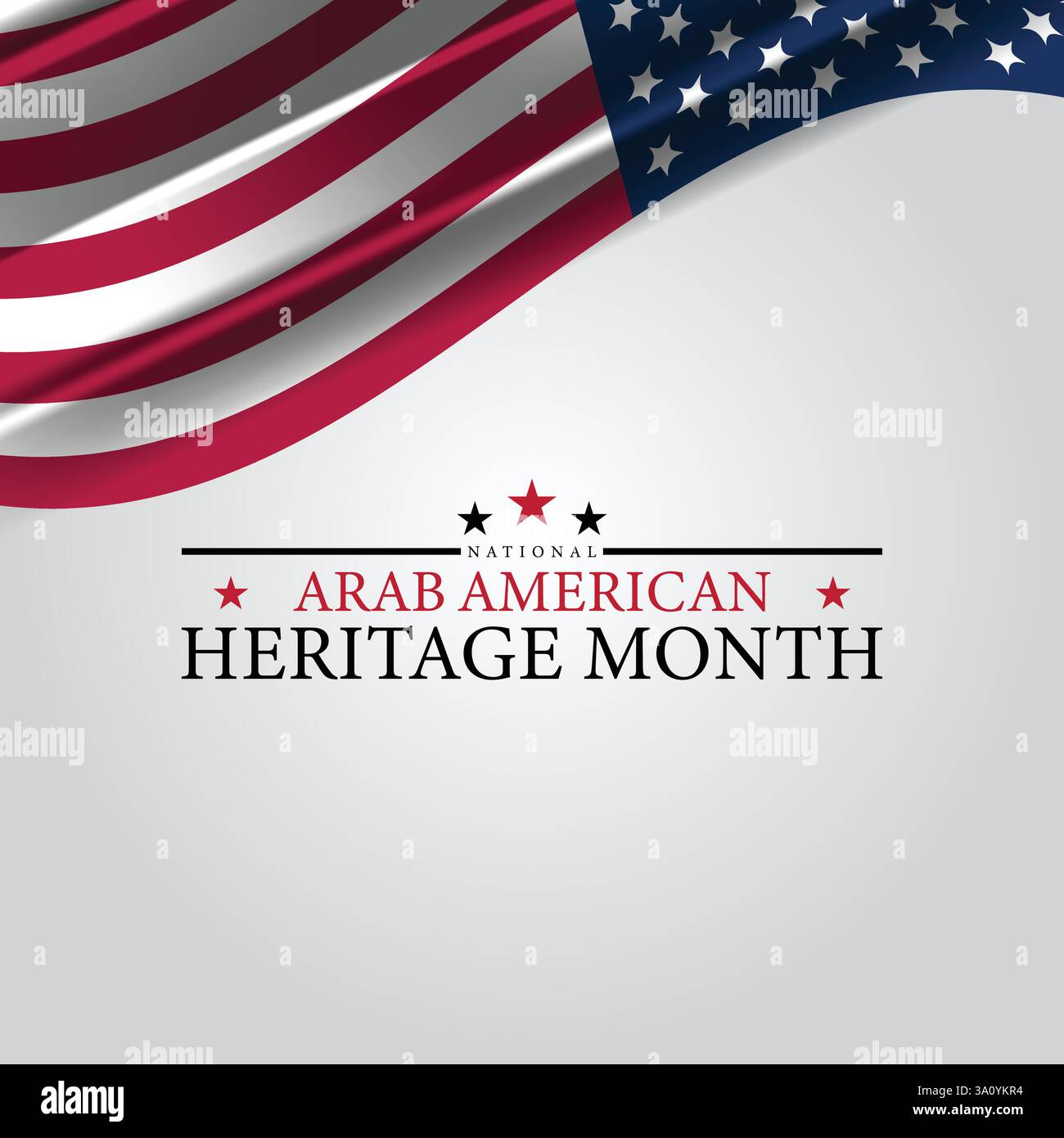 Honoring Arab American Achievements A Month of Heritage Stock Vector ...