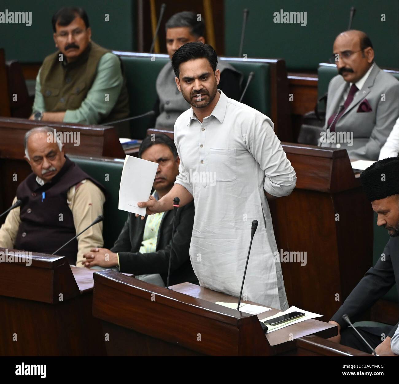 JAMMU, INDIA - MARCH 5: People's Democratic Party (PDP) leader Waheed ...