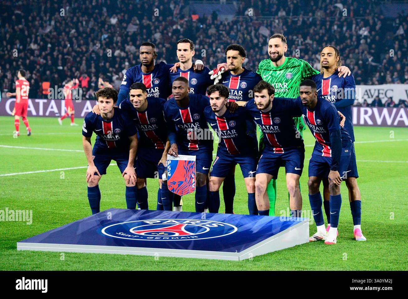 5th March 2025: Paris, France: PSG team poses before the UEFA Champions ...